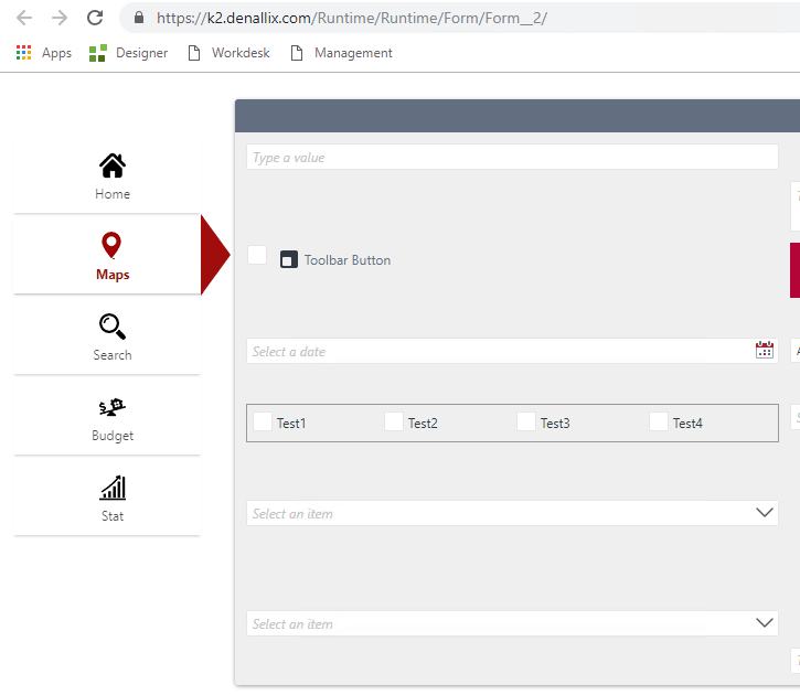 Turn the tabs into a pretty menu - Flow Factory : K2 Blackpearl
